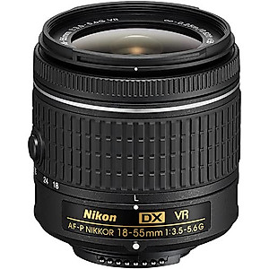 Nikon D7500 DSLR Camera with Nikon AF-P DX NIKKOR 18-55mm f/3.5-5.6G VR Lens Bundle (Renewed)