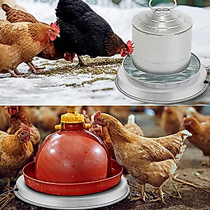 Heated Chicken Waterer Base, Heated Poultry Waterer Base 40 Watts, Chicken Coop Heater for Winter Chicken Coop, with 9.8 FT Power Cord, Gifts