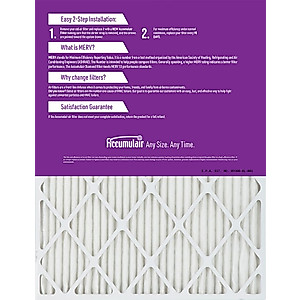 Accumulair Diamond 20x25x1 MERV 13 Air/Furnace Filters (6 pack)