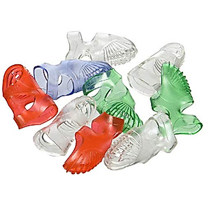 Lee Tippi Micro-Gel Fingertip Grips, Size 7, Medium, Assorted Colors, Pack of 10