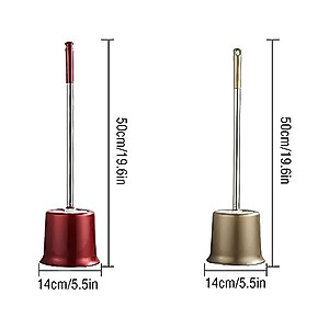 Compact Toilet Bowl Brush Wall Mount Floor Toilet Cleaner Brush Hand Cleaning Tool Toilet Brush with Stable and Sturdy Stand