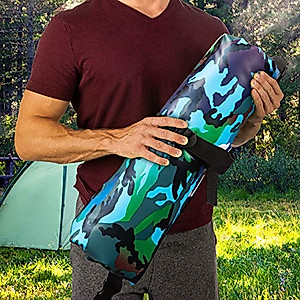 PERMIAN Portable Cooler Bag Roll Top, Camouflage, Insulated, 15L Foldable, Waterproof Dry Bag for Boating/Fishing, Cooler Backpack for Camping/Hiking, Leakproof, Floating Cooler for Kayaking - Camo