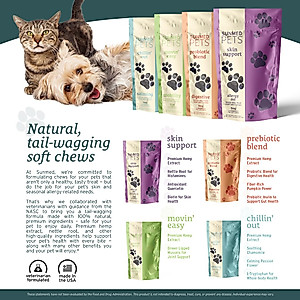 SUNMED Skin Support Dog Allergy Relief Chews with Nettle, Quercetin & Green-Lipped Mussel - Natural Seasonal Dog Allergy Chews to Soothe Skin & Support Health, 40 Count