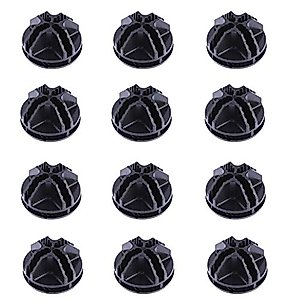 TOPBATHY 20 Pcs Wire Cube Connectors Plastic Wire Grid Cube Storage Shelving Unit Connectors Closet Clasp Buckle Clip for DIY Modular Organizer Closet (Black)