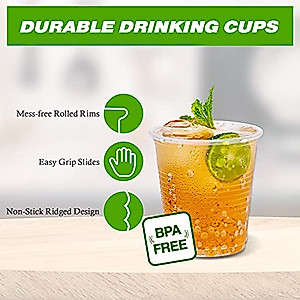 JOLLY CHEF 300 Pack 3 oz Clear Plastic Cups, Disposable Mouthwash Cups,3oz Bathroom Cups Small Plastic Cups for Party, Picnic, BBQ, Travel, and Events