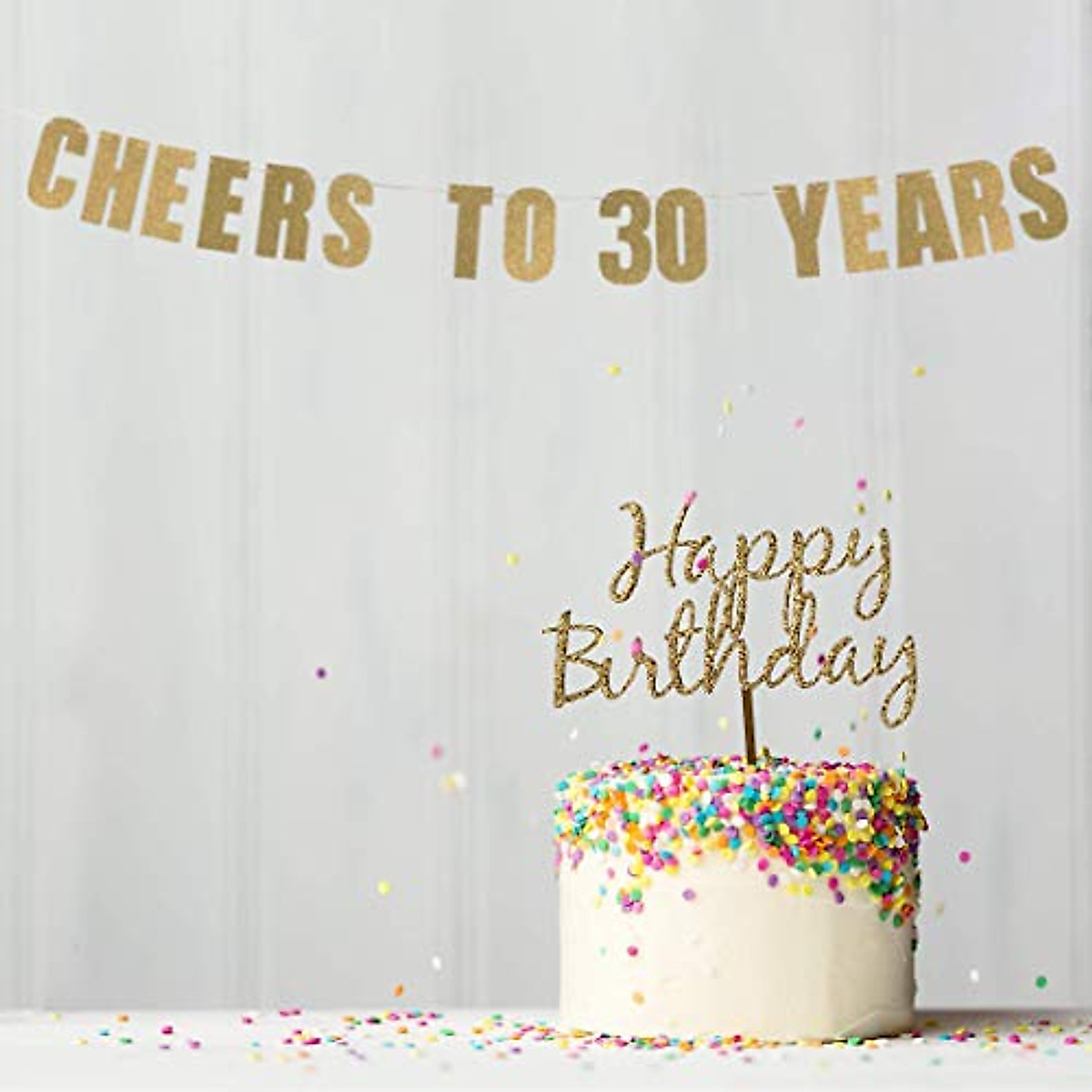 30th Birthday Decoration Bundle - Cheers & Beers to 30 Years Coozies and Cheers to 30 Years Birthday Banner