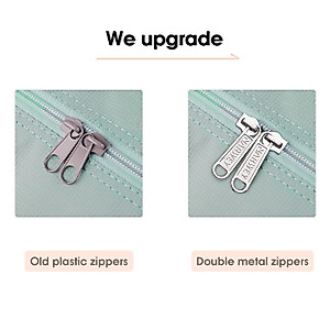 Narwey For Spirit Airlines Foldable Travel Duffel Bag Tote Carry on Luggage Sport Duffle Weekender Overnight for Women and Girls (1112 Mint Green)