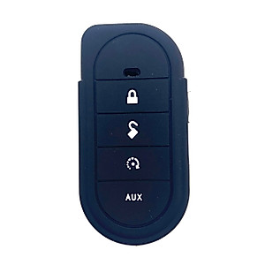 TTocenb Pack of 2 7656V 7856V Black Remote Control V2 Soft Silicone Protective Cover New Compatible Silica Gel Protective Shell Replacement for Viper Part Assembly