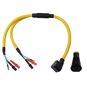 Square Plug to TT-30R 3 Prong Female Receptacle Y Combiner 30Amp Generator Inverter Parallel Cord Cable Kit