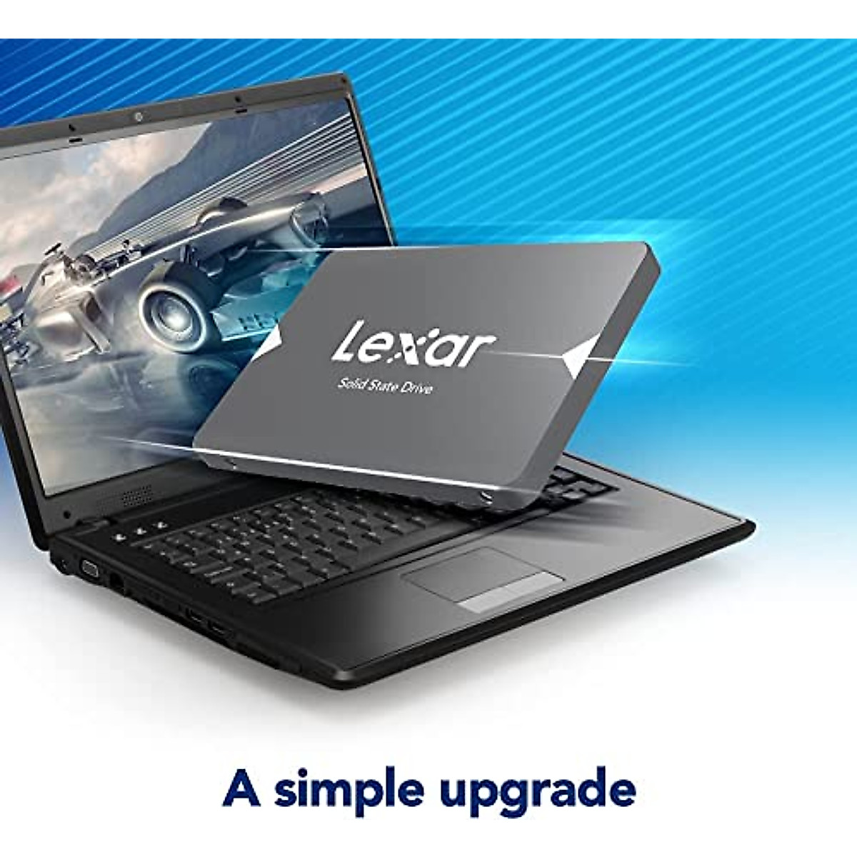 Lexar NS100 256GB 2.5” SATA III Internal SSD, Solid State Drive, Up To 520MB/s Read (LNS100-256RBNA)