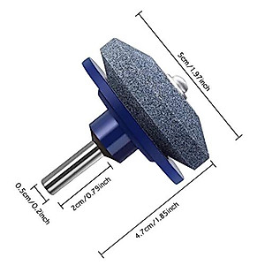 Ufmarine Lawn Mower Blade Sharpener for Most Power and Hand Drill (1 Pcs)