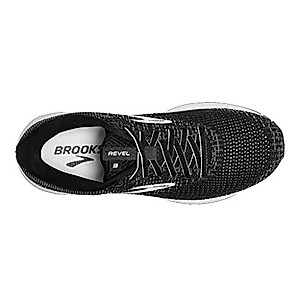 Brooks Womens Revel 3 Running Shoe - Black/Blackened Pearl/White - B - 11.5