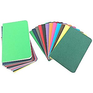 ALIMITOPIA Pocket Notebook Set,Thread-bound Mini Portable Journal Steno Diary Memo Pad Notebook MiniDaily NotePad-3.5x5.5",12 colors,24 Sheets,24 Pack(Ruled Pages)