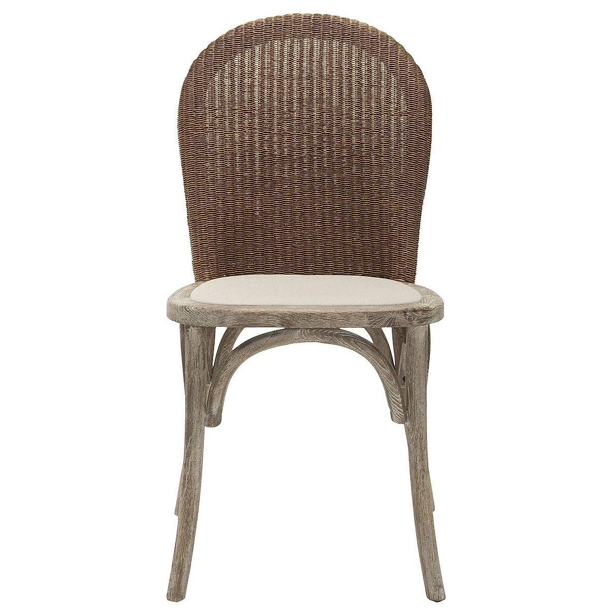 Safavieh Mercer Collection Sharon Finish Taupe Side Chairs, Antique Oak, Set of 2