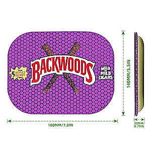 Small Metal Tray with Soft PVC Magnetic Lid, Cute Decorative Tray, 7"x5.5"