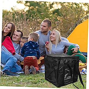 VINTORKY Thermal Insulation Bag Food Carrying Bag Insulated Cake Tote Bags Insulated Cooler Bags Beverages Carrier Bag Cooler with Cover Foldable Shopping Bag Freezer Oxford Cloth