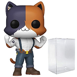 Funko Pop! Games: Fortnite - Meowscles (Bundled with Pop Box Protector Case)