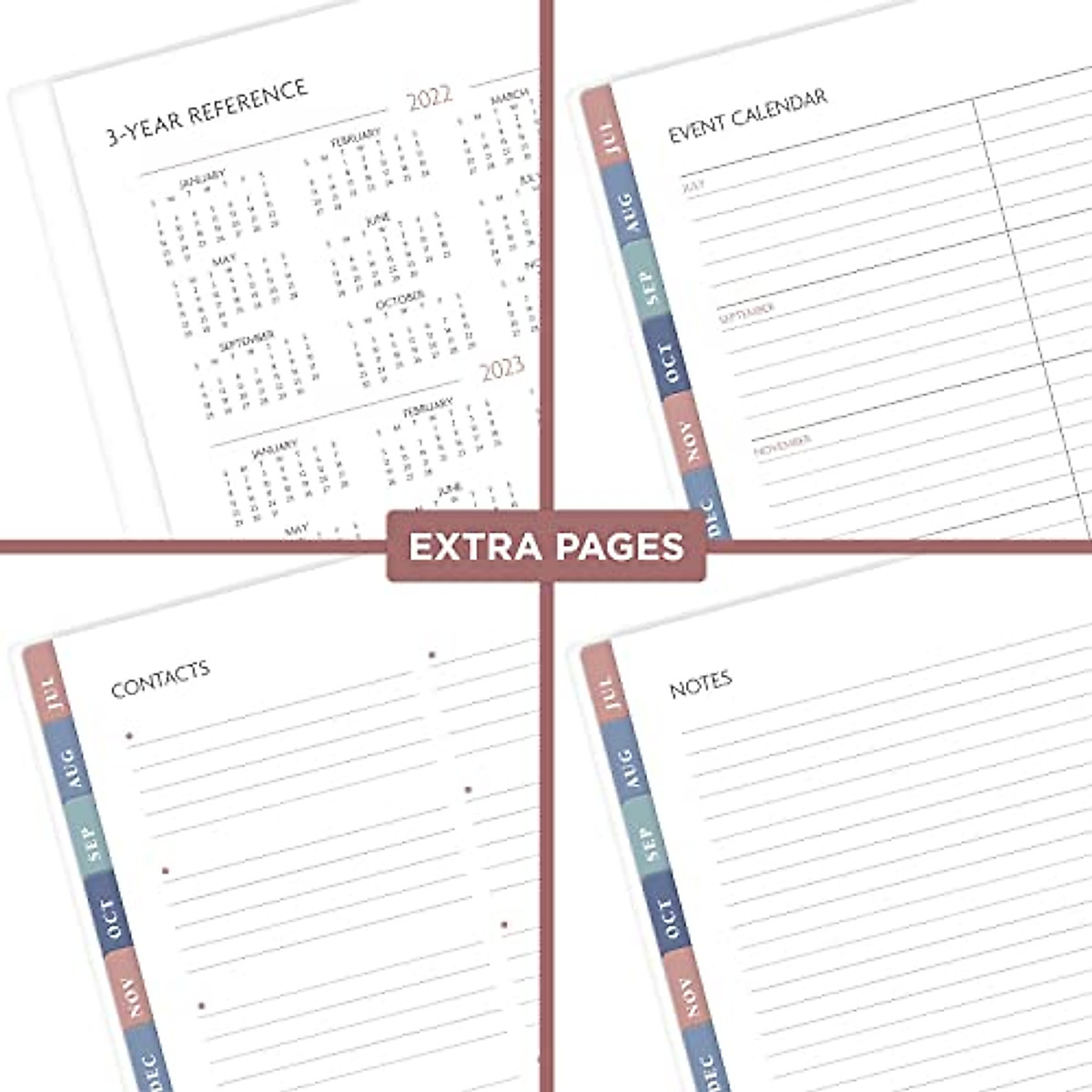 AT-A-GLANCE 2022-2023 Planner, Weekly & Monthly Academic, 8-1/2" x 11", Large, Badge Floral (1613F-905A)