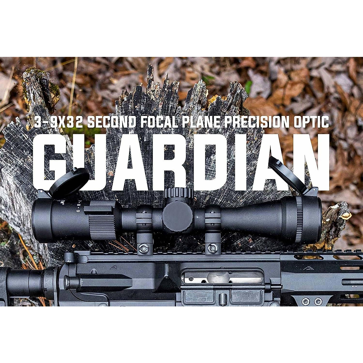 Monstrum Guardian 3-9x40 AO Rifle Scope with Parallax Adjustment | Black