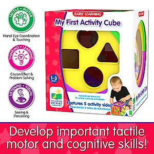 The Learning Journey Early Learning - My First Activity Cube - Baby & Toddler Toys & Gifts for Boys & Girls Ages 12 Months and Up - Award Winning Toy, Multi (160398)