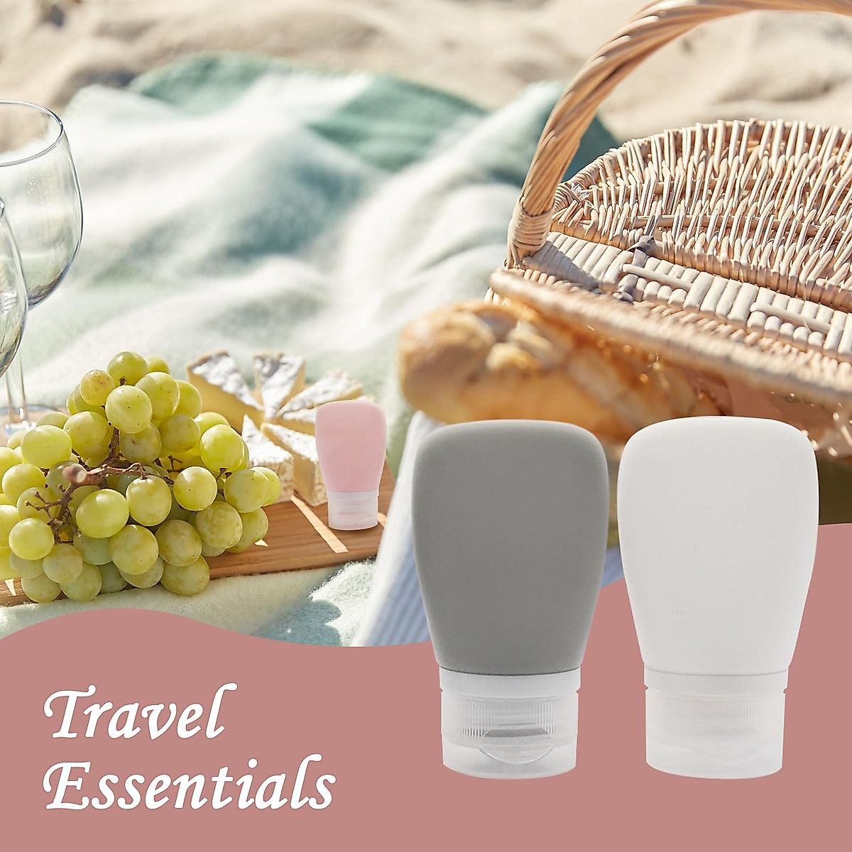 TACYKIBD 4Pcs Squeeze Salad Dressing Bottles, Leakproof Silicone Condiment Containers, Mini Sauce Dressing to Go for Lunch, Portable Salad Dressing Container with 2pcs Cleaning Brush (2oz, 60ml)