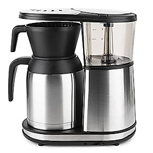 ---Bonavita 8 Cup Coffee Maker, One-Touch Pour Over Brewing with Thermal Carafe, SCA Certified, Stainless Steel (BV1900TS)