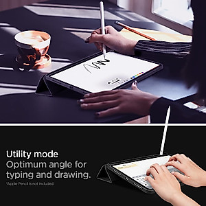 Spigen Urban Fit Designed for iPad Pro 11 inch Case M2 4th Generation (2022) / 3rd Generation (2021) / 2nd Generation (2020) / 1st Generation (2018) with Pencil Holder - Black