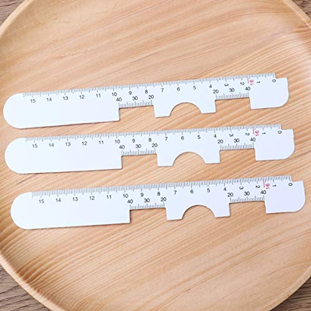 Healvian PD Ruler Pupillary Distance Ruler Eye Ophthalmic Tool Straight PD Ruler Optical Vernier Pupillary Ruler 30 Pcs