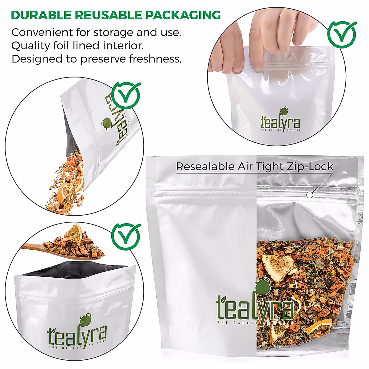 Tealyra - Orange Lemonade - Hibiscus - Eucalyptus - Lemongrass - Herbal Fruity Loose Leaf Tea Blend - VitaminsRich - Boost Immune System- 100% Natural – Hot and Iced - Caffeine-Free - 110g (4-ounce)