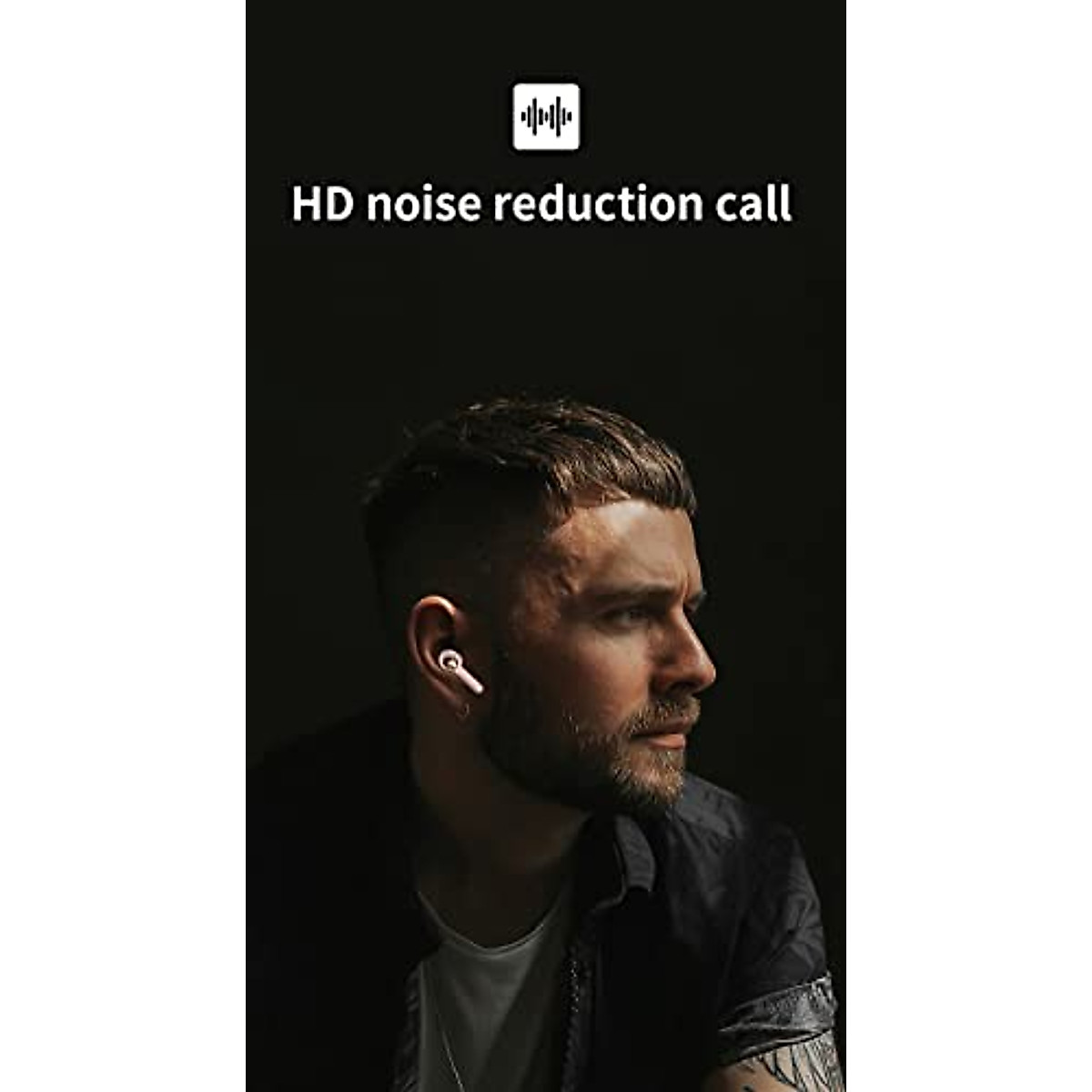 Acuvar in-Ear Wireless Bluetooth 5 Headphones, Earbuds IPX5 Waterproof with Microphone Rechargeable USB C Case for Smartphones Android iOS (Pink)