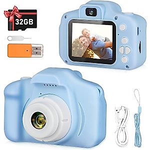 Vasttron Kids Selfie Camera,Kids Camera for Age 3-12 Toddler HD Digital Video Cameras Portable Children Selfie Camera with 32GB SD Card
