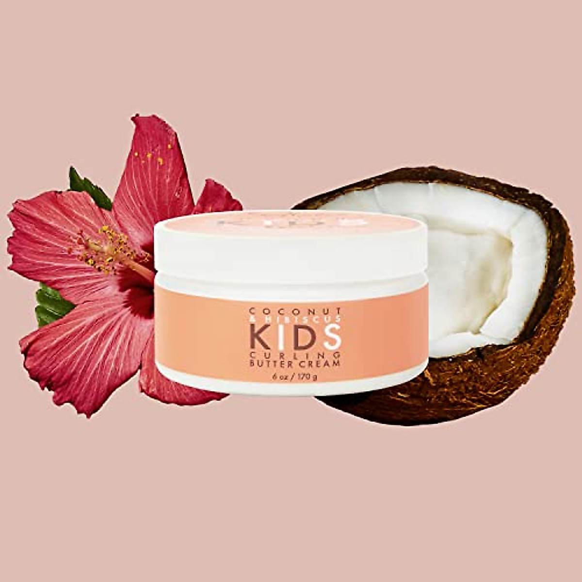 SheaMoisture Curling Styling Cream For Curl Definition Coconut & Hibiscus Curl and Detangle Kids Hair 6 oz