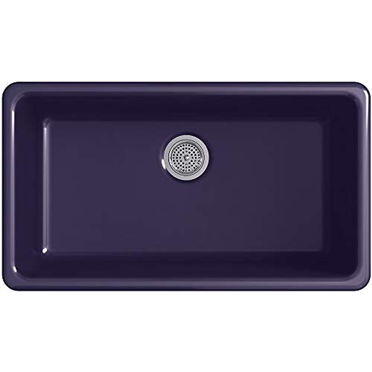 KOHLER 5707-0 Iron/Tones Kitchen Sink, White