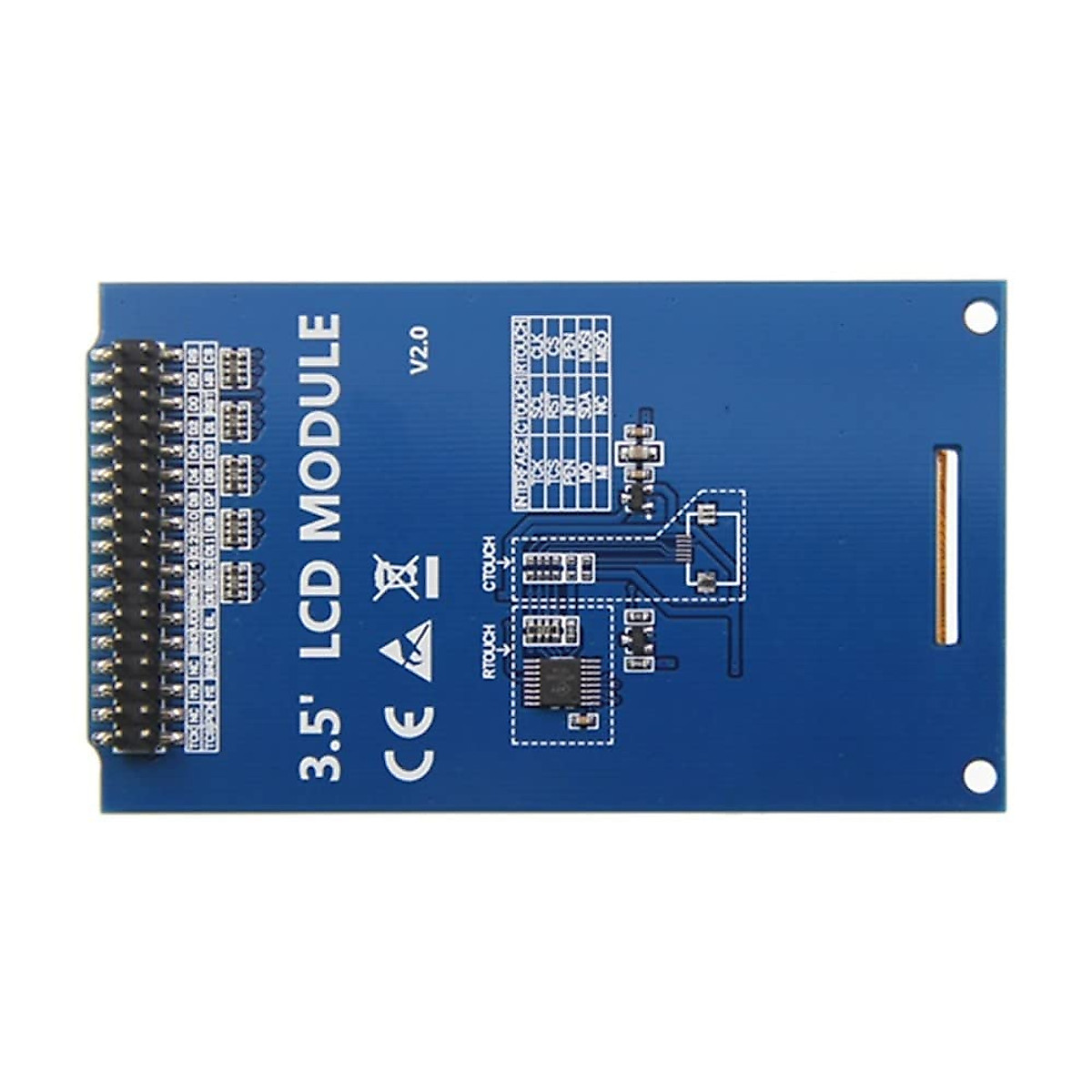 3.5" 320x480 TFT LCD Display Module, 3.3V 5V 16Bit RGB 65K Intelligent HMI Display Module XPT2046 NT35310 Driver