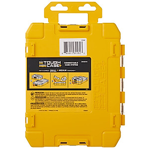 Drill America Drill Bit Index/Case, 1/16-1/2 by 64ths (29 Sizes), 10550 & DEWALT Tool Box, Tough Case, Medium, Case Only (DWAN2190), Yellow