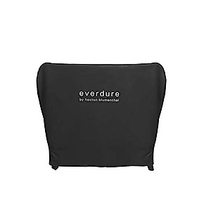 Everdure Indoor/Outdoor Furniture Cover for Mobile Prep Kitchen, Long Cover with Drawstring Closure, Waterproof Lining and 4 Season Outdoor Kitchen Island Protection, Black, 40.55”L x 22.2”W x 33.5”H