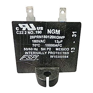 YesParts W10350564 Durable Refrigerator Capacitor compatible with WPW10350564 PS11753490 W10350564