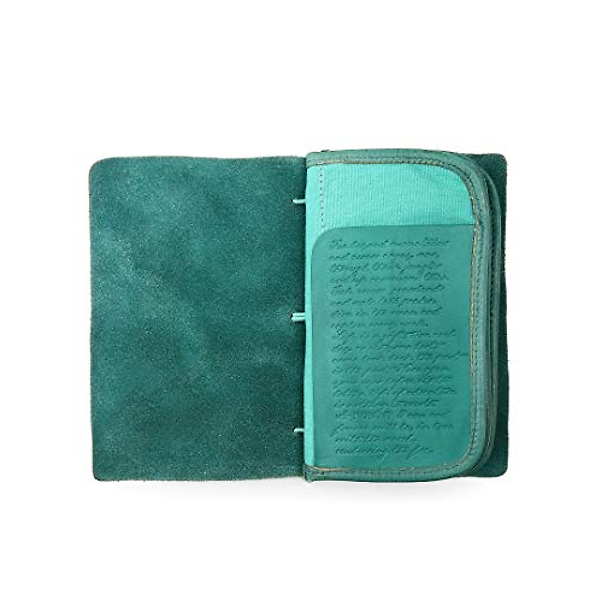 OLD TREND Leather Clutch Nomad Organizer Wallet (Aqua)