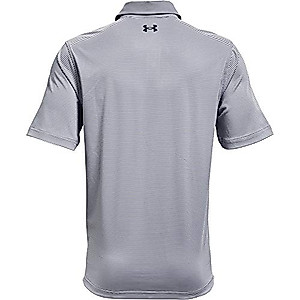 Under Armour Men's Performance Stripe Golf Polo , Steel (035)/Pitch Gray, Small