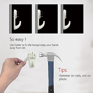 Picture Hanging Kit，Picture Hanger No Damage Wall Hangers for Picture Frame，68pcs Invisible Wall Nails for Concrete Wall, Hardwall and Cement Wall (Mix)