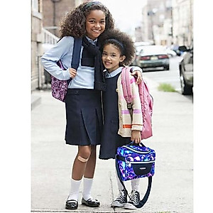 SAMERIO Lunch Box for Kids Insulated Lunch Bag for Boys Girls Cooler Tote Reusable Bento Bags Smooth Zipper& Lightweight Lunch Boxes for Children Student with Adjustable Strap