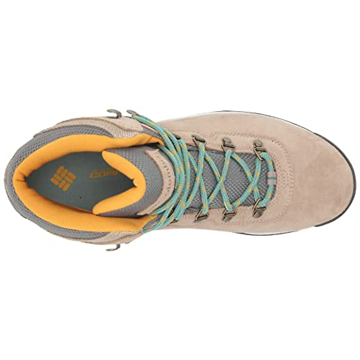 Columbia Women’s Newton Ridge Plus Waterproof Amped Hiking Boot, Waterproof Leather, Oxford Tan/Dusty Green, 6.5