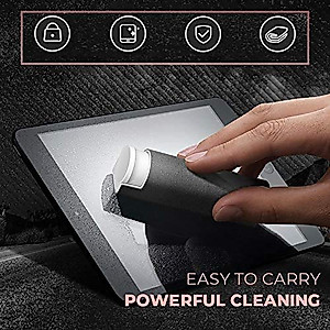 2PCS 3-in-1 Anti-Fingerprint Screen Cleaner One-Piece Screen Cleaner Spray Wipe for All Phones, Laptops, and Tablets Screens(2PCS Gray)