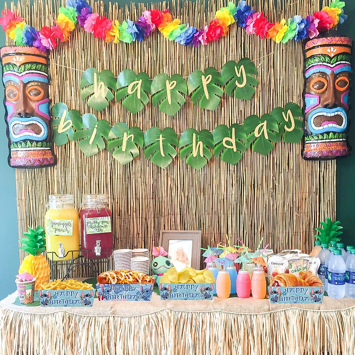 Stitch Birthday Decorations - 24pcs Stitch Party Paper Food Trays, Stitch Theme Party Paper Trays for Lilo and Stitch Birthday Party Decorations