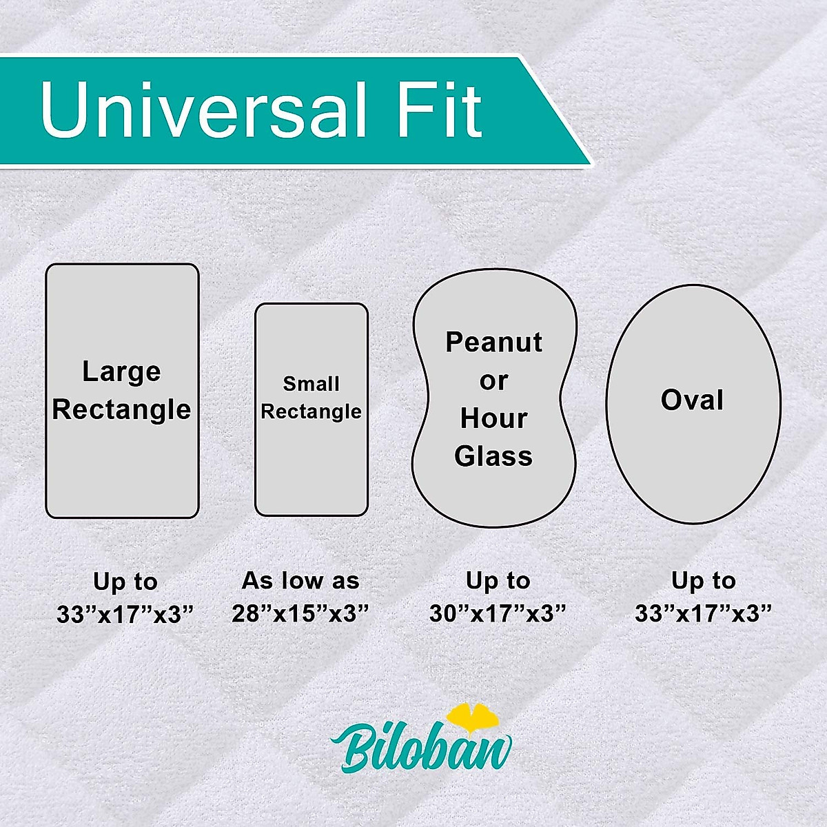 Bassinet Mattress Pad Cover Waterproof, Quilted Mattress Protector Sheets Fits All Mainstream Bassinet - Rectangle, Oval, Hourglass, 2 Pack, Ultra Soft Breathable, Grey and White