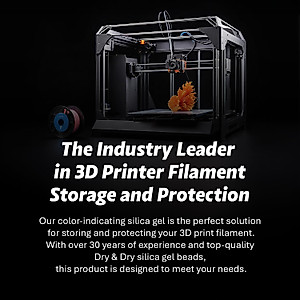 Dry & Dry" [1 Quart Premium Orange Indicating Silica Gel Desiccant Beads(Industry Standard 3-5 mm) - Rechargeable Silica Gel Beads(2 LBS)