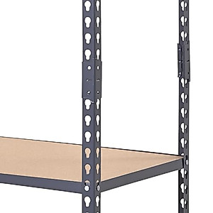 Muscle Rack UR361860-P 4-Tier Steel Shelving Unit 36" Wx18 Dx60 H in Gray
