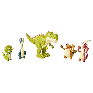 Gigantosaurus Figures Giganto & Friends Toy Action Figures, Includes: Giganto, Mazu, Bill, Tiny & Rocky – Articulated Characters Range from 2.5-5.5" Tall