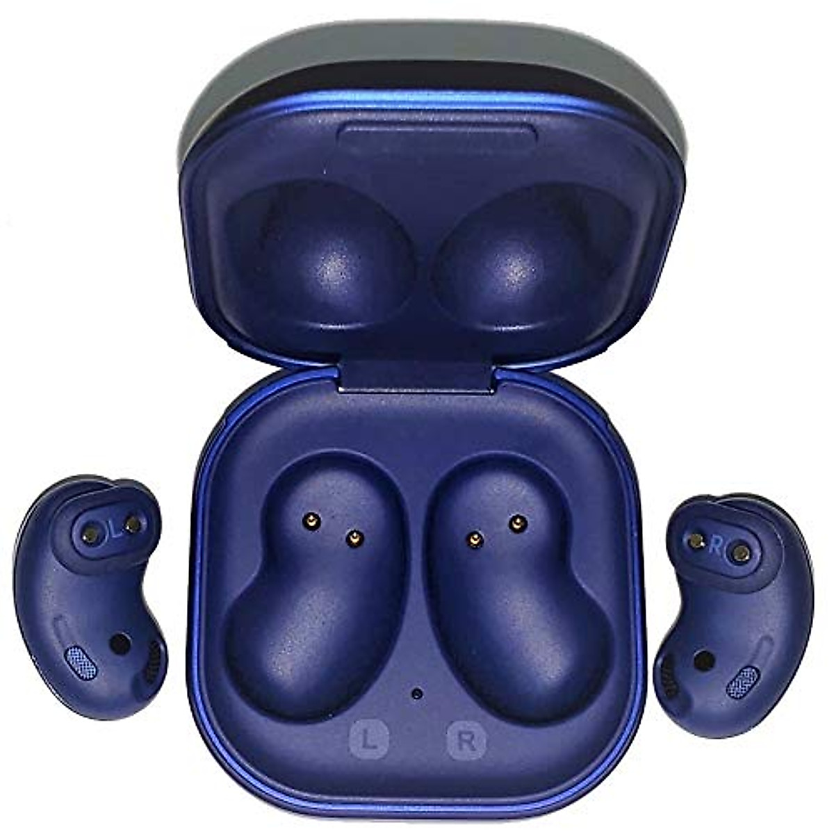 Samsung Galaxy Buds Live (ANC) Active Noise Cancelling TWS Open Type Wireless Bluetooth 5.0 Earbuds for iOS & Android, International Model - SM-R180 (Mystic Blue - Limited Edition) (Renewed)
