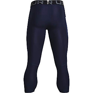 Under Armour Men's Armour HeatGear 3/4 Leggings , Midnight Navy (410)/White, Medium